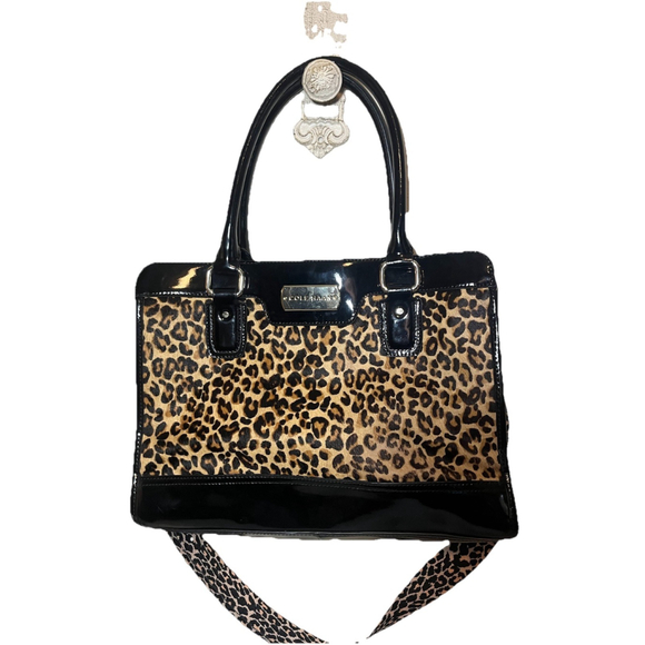 Cole Haan | Bags | Cole Haan Carrington Haircalf Patent Leather Satchel ...